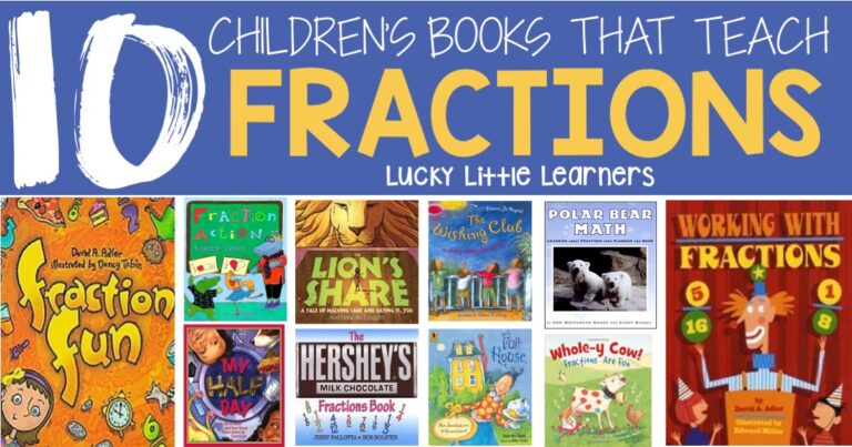 Children's Books That Teach Fractions - Lucky Little Learners