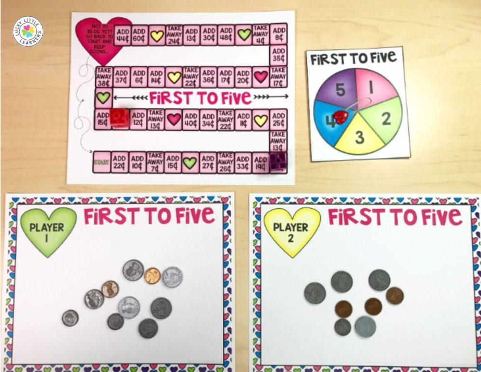 Play-Based February Math Centers - Lucky Little Learners