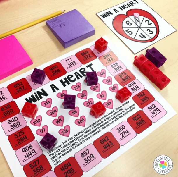 Play-Based February Math Centers - Lucky Little Learners