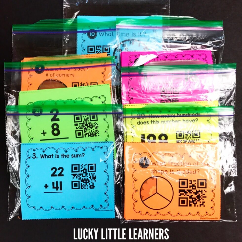 Task Card Organization Tips - Lucky Little Learners