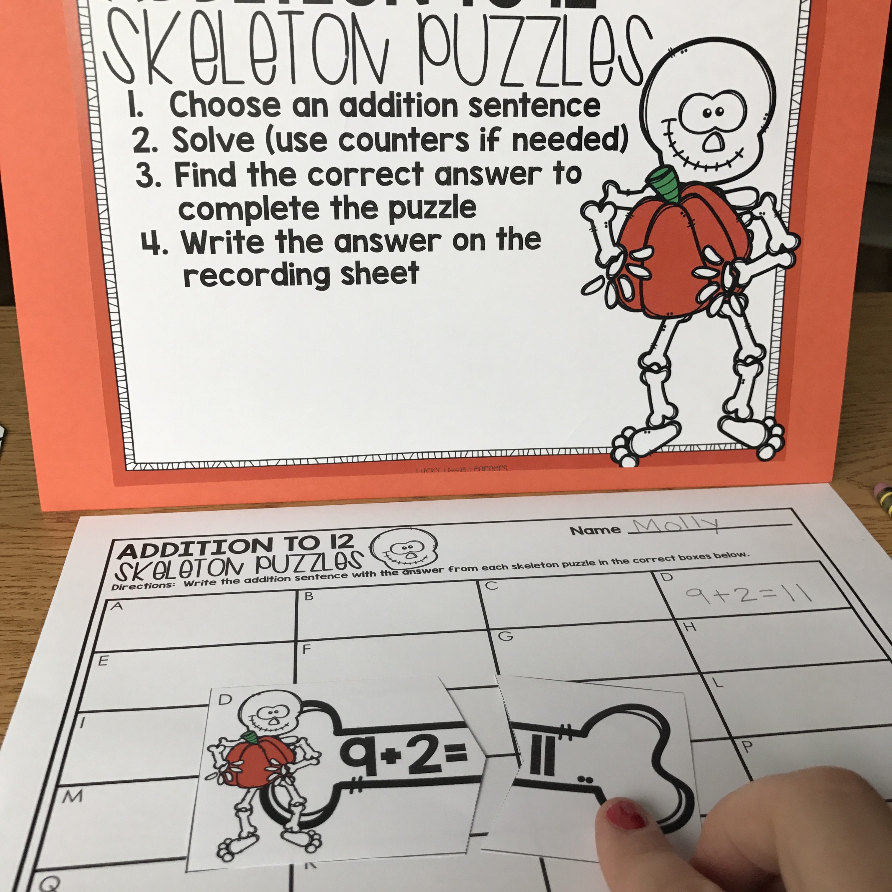 October Math Centers - Lucky Little Learners