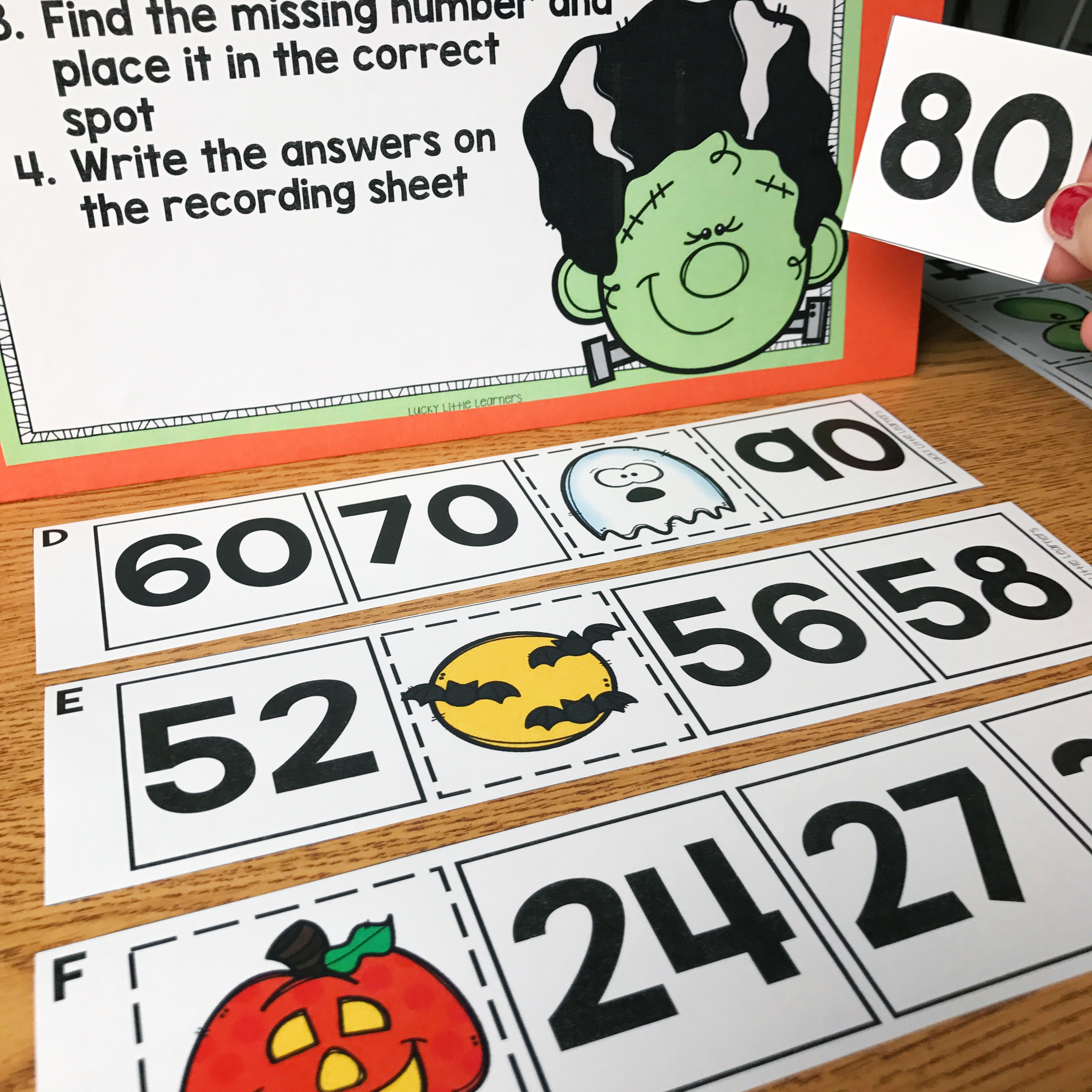 October Math Centers - Lucky Little Learners