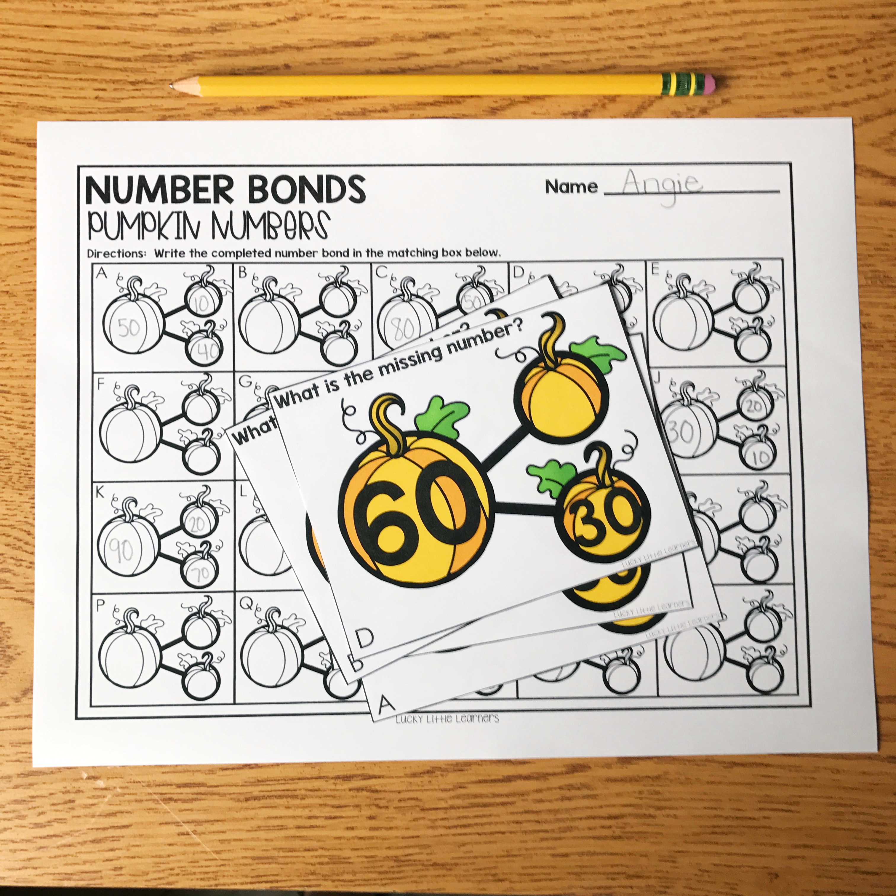 October Math Centers - Lucky Little Learners