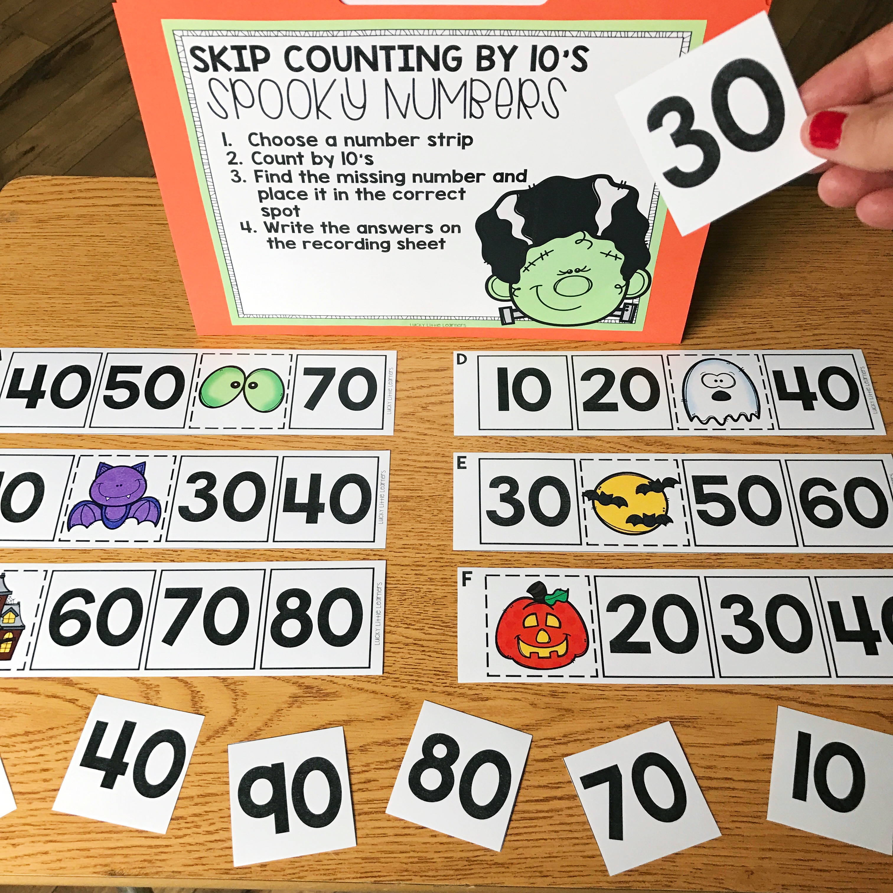 October Math Centers - Lucky Little Learners