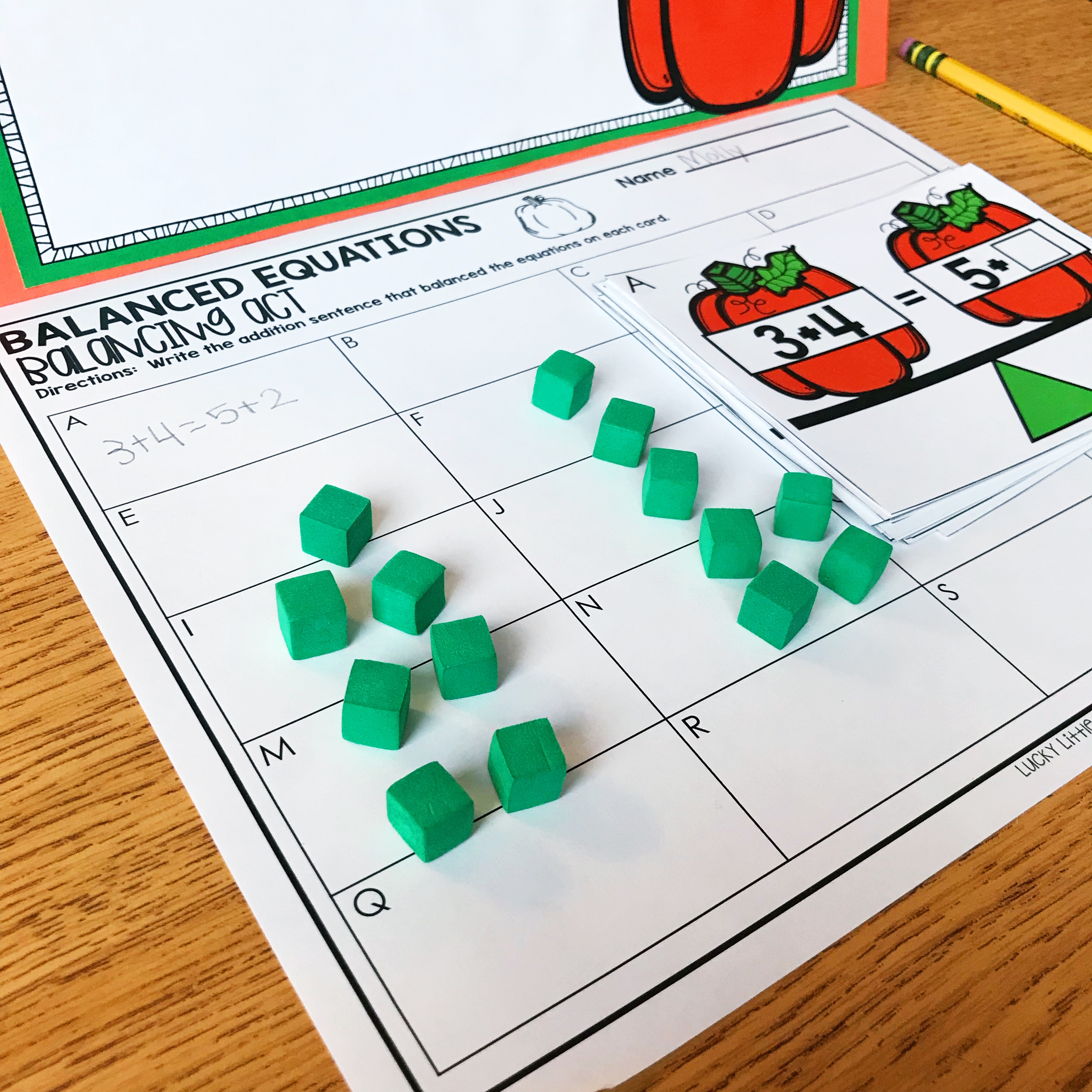 November Math Centers - Lucky Little Learners