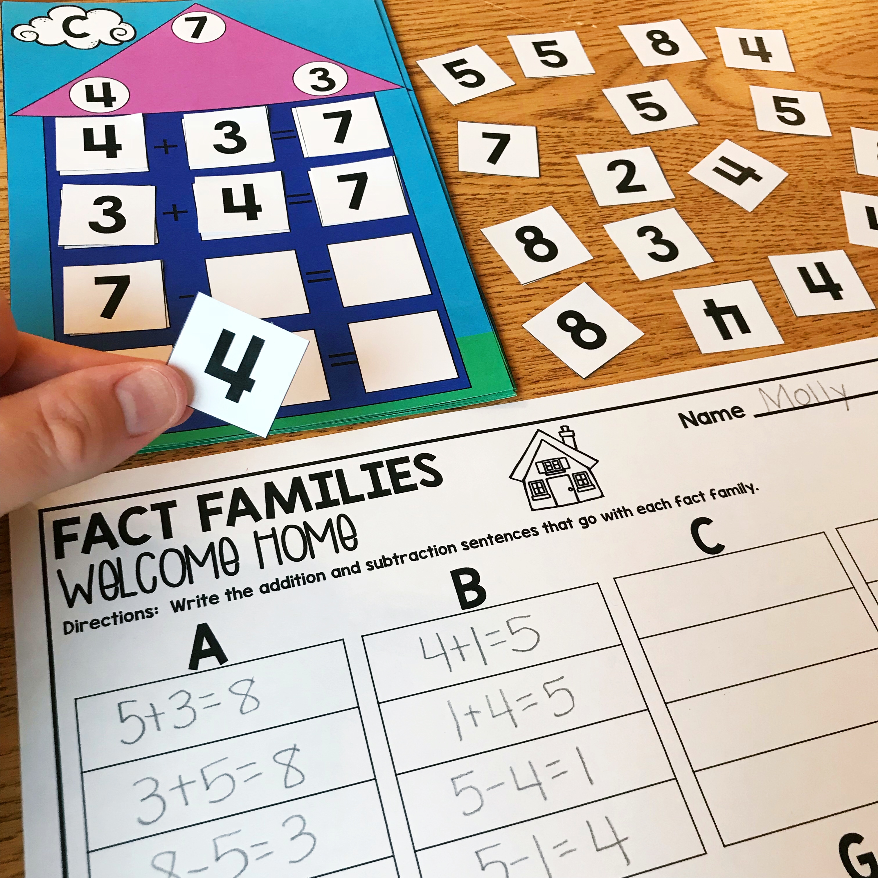 November Math Centers - Lucky Little Learners