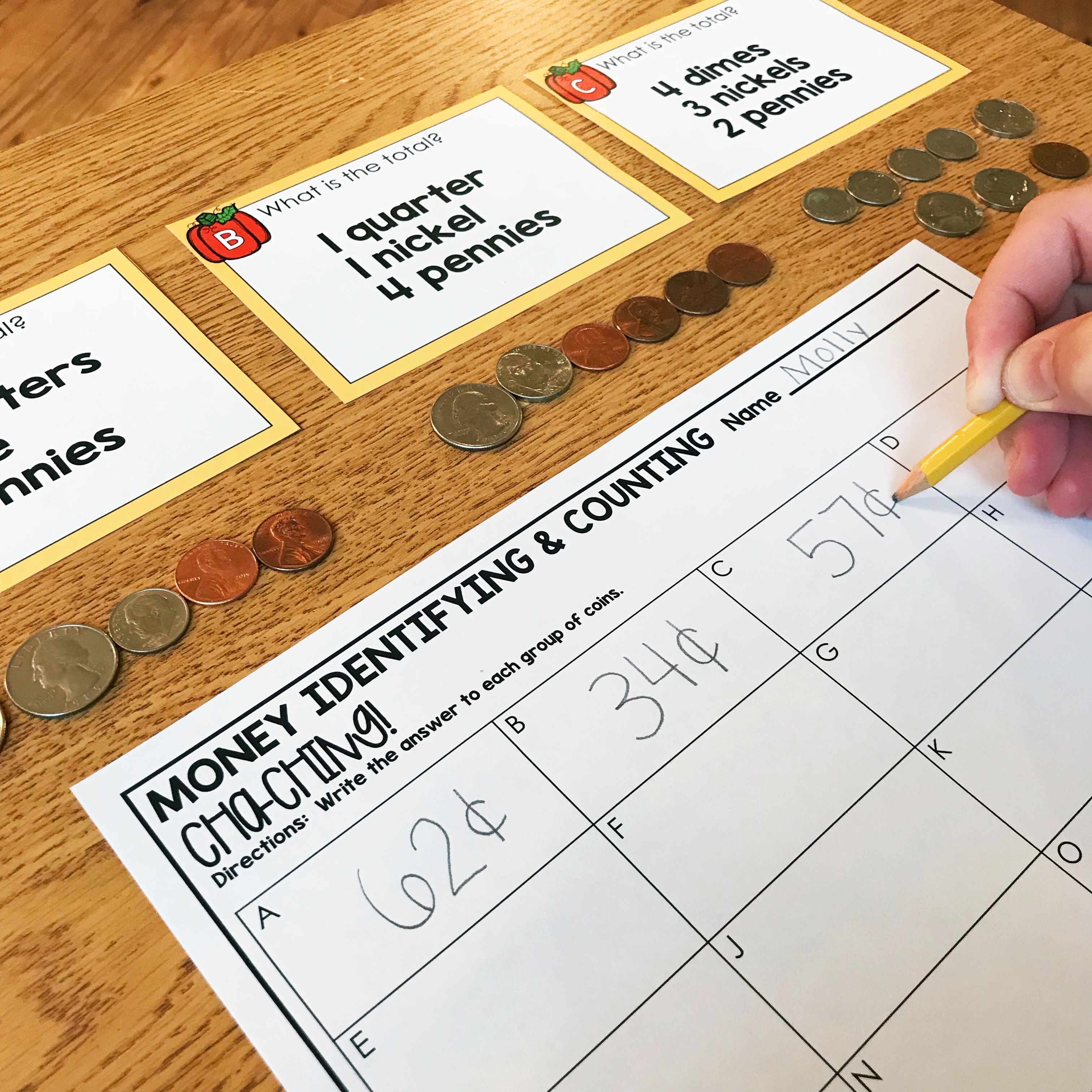 November Math Centers - Lucky Little Learners