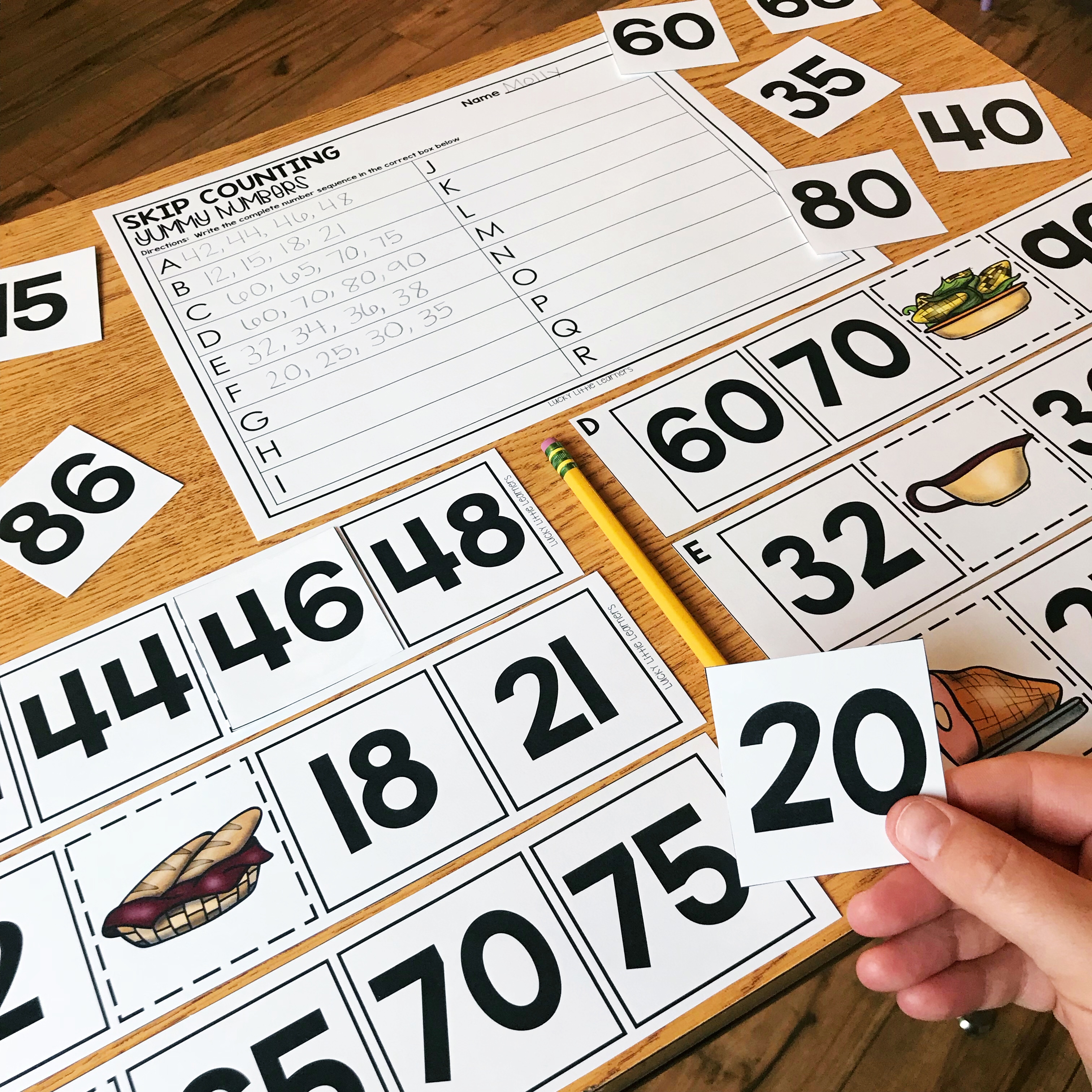 November Math Centers - Lucky Little Learners