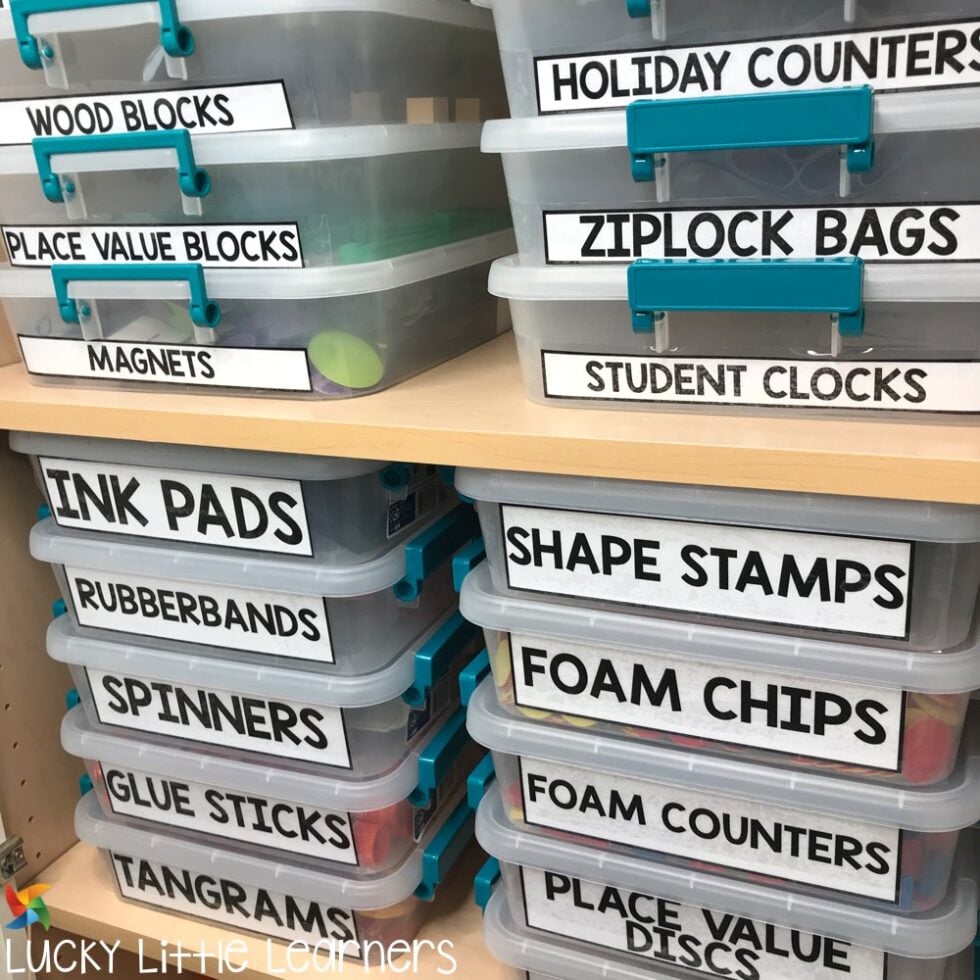 How to Organize Math and Literacy Centers - Lucky Little Learners