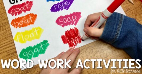 Word Work Activities - Lucky Little Learners