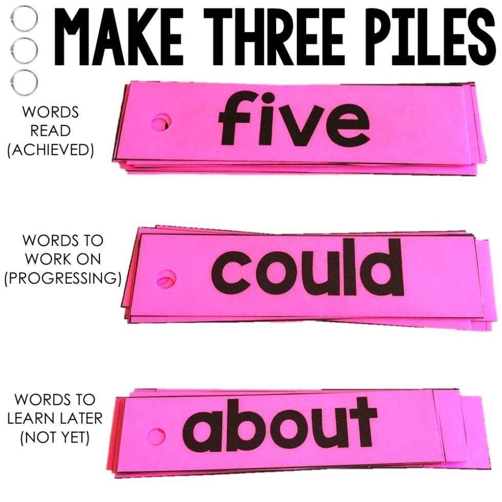 Sight Word Fluency Sticks - Lucky Little Learners