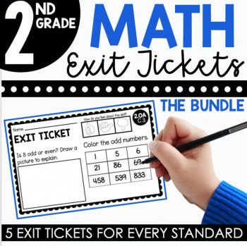 All About Math Exit Ticket Boards - Lucky Little Learners