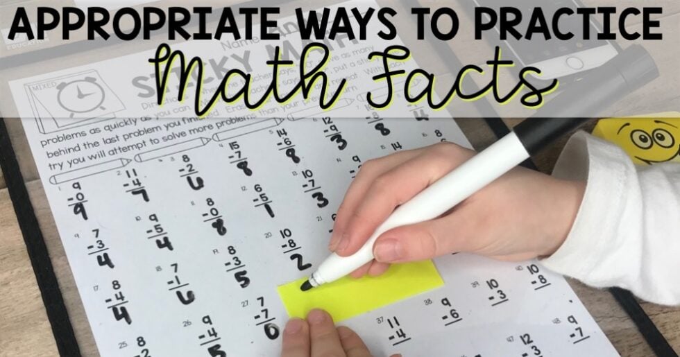 Sticky Math: A New Way to Use Math Facts WorkSheets In 2nd Grade ...