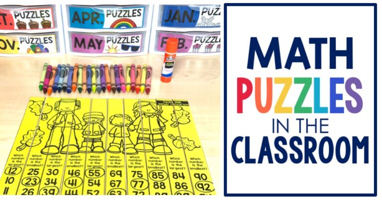 Printable Math Puzzles for 2nd Grade - Lucky Little Learners