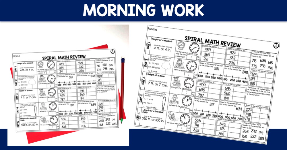 Morning Work - Lucky Little Learners