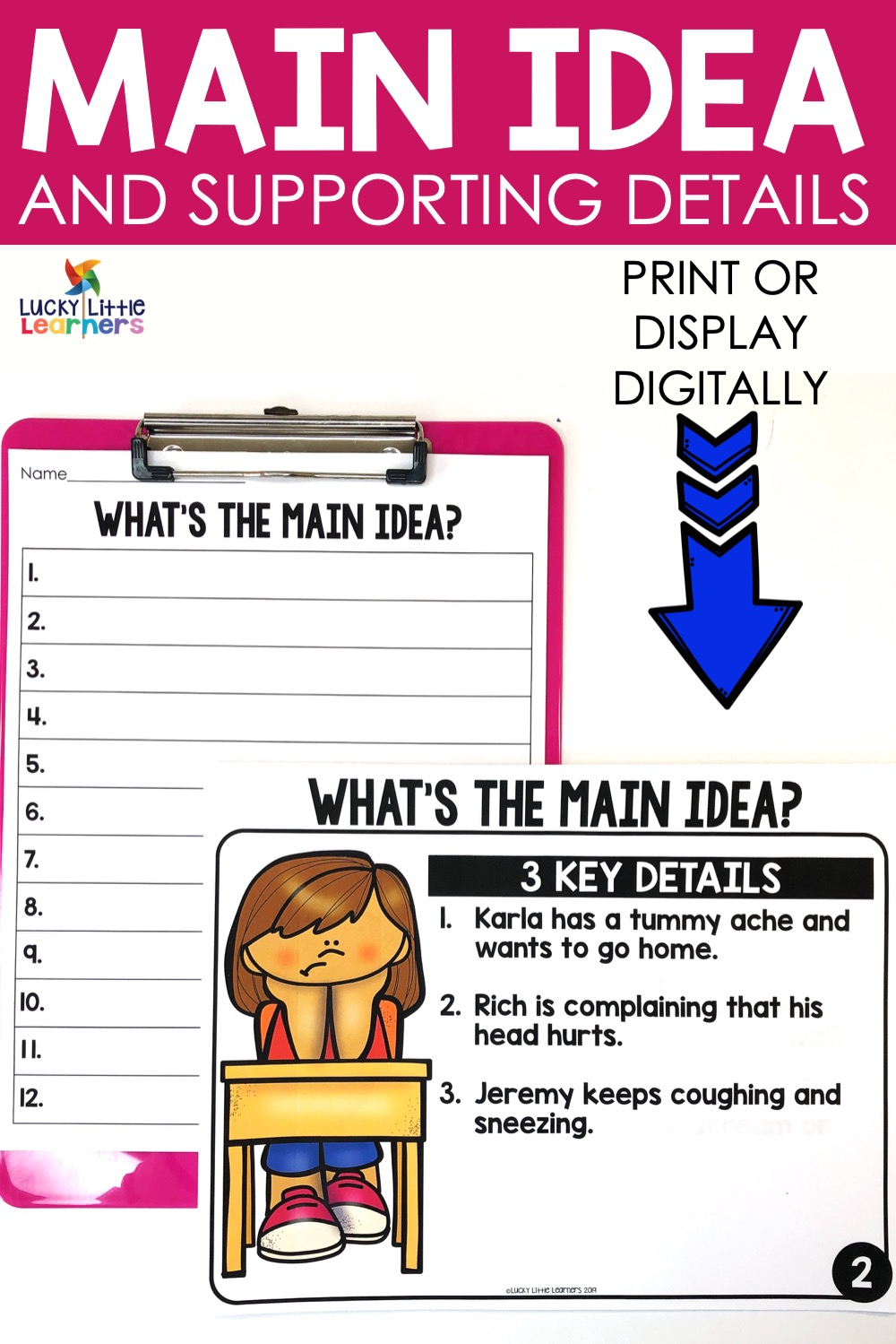 9 Low Prep Ways to Teach Main Idea - Lucky Little Learners