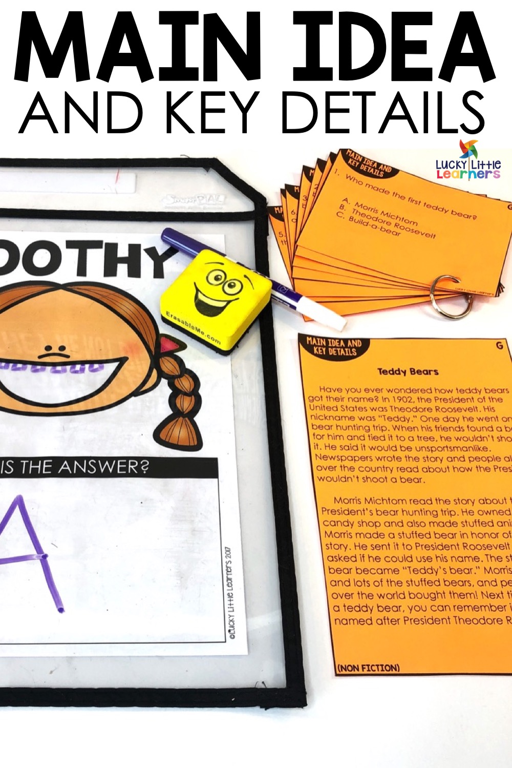 Teaching Main Idea and Details - Lucky Little Learners