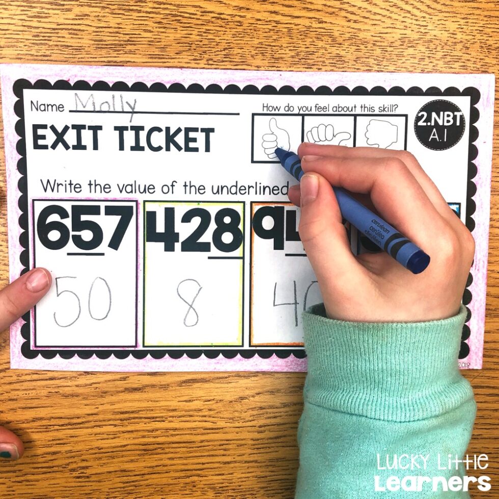 Using Exit Tickets to Differentiate Instruction - Lucky Little Learners