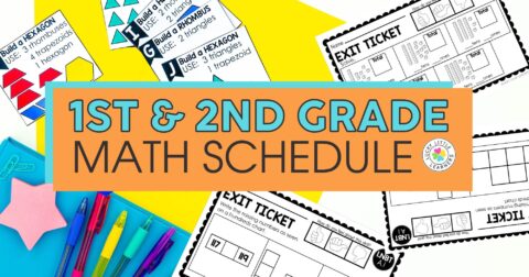 1st and 2nd Grade Math Schedule - Lucky Little Learners 1st and 2nd ...