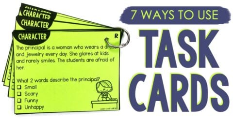 7 Ways to Use Task Cards - Lucky Little Learners