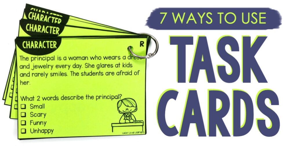 7 Ways to Use Task Cards - Lucky Little Learners