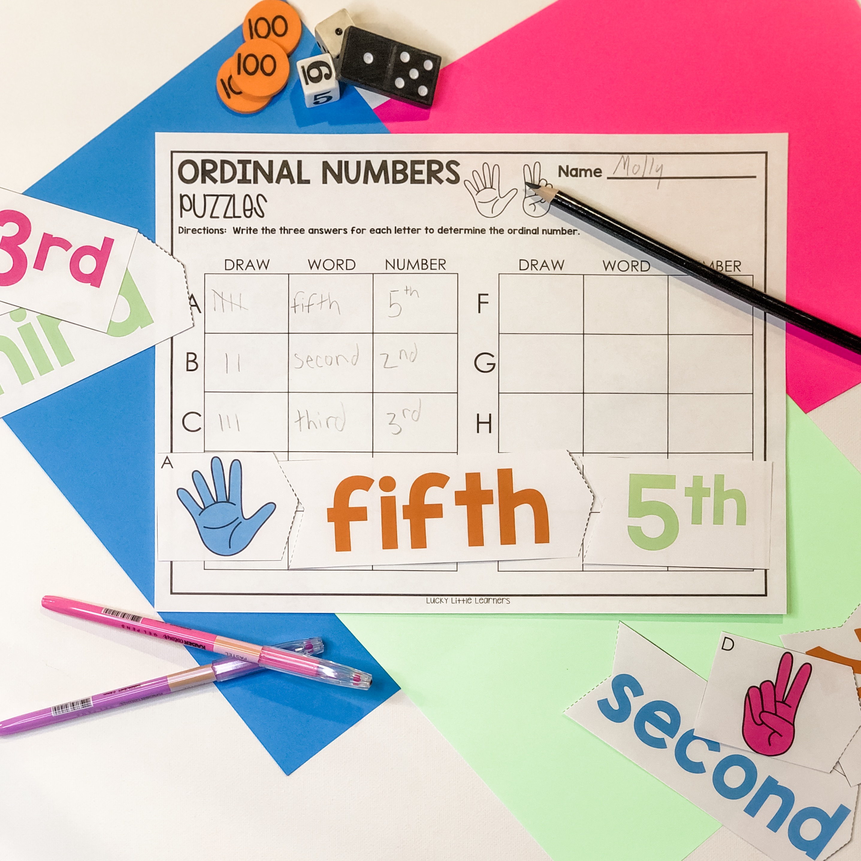 Fall Math Centers - Lucky Little Learners