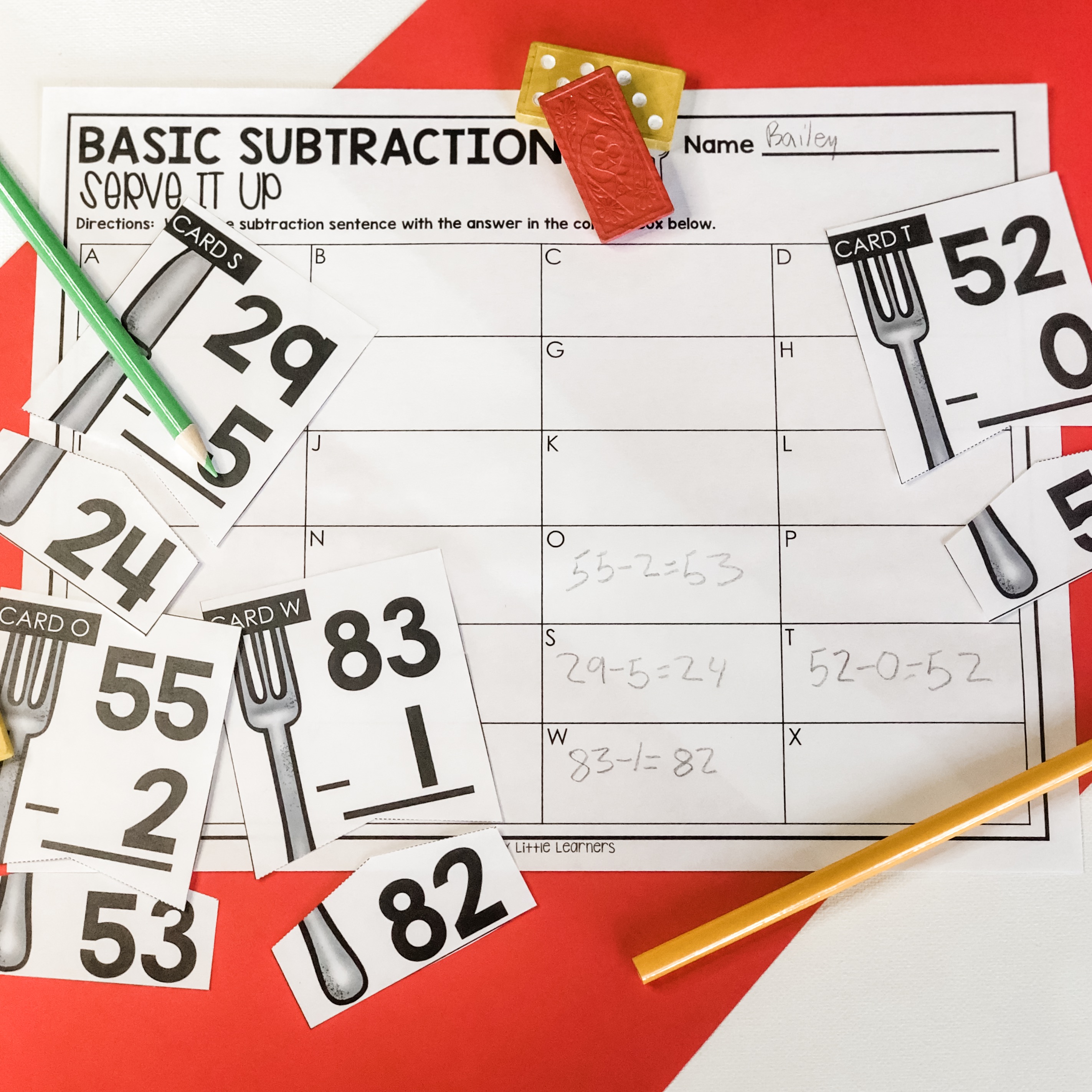 Fall Math Centers - Lucky Little Learners