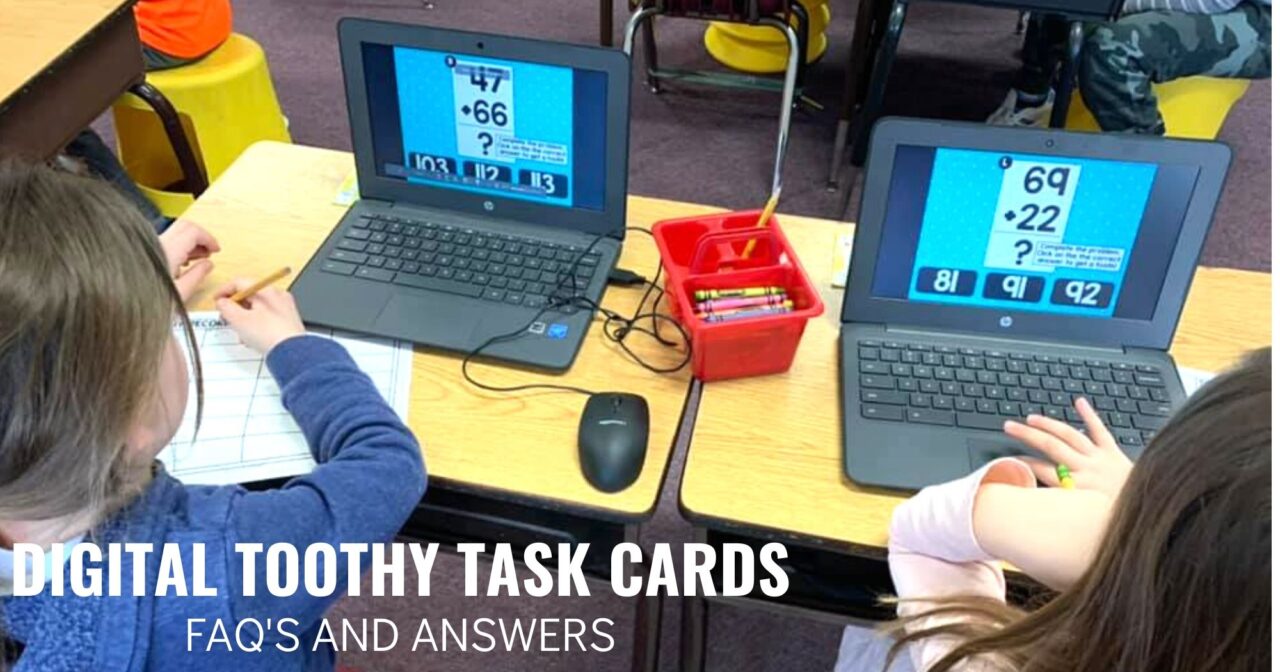 Digital Toothy Task Cards FAQ's and Answers - Lucky Little Learners