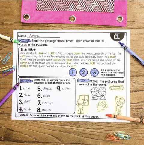 Free Phonics Worksheets - Lucky Little Learners