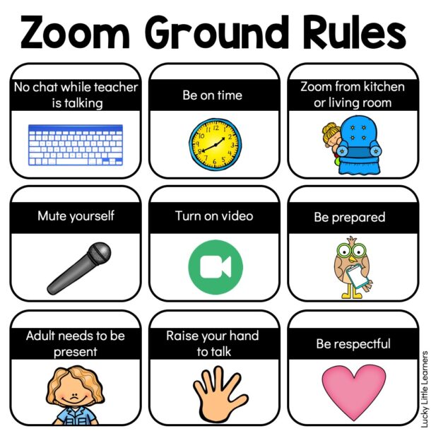 Zoom Activities to Use with Distance Learning - Lucky Little Learners