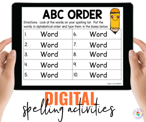 Spelling Activities for Remote Learning - Lucky Little Learners