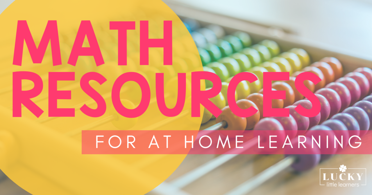 Math Resources for At-Home Learning - Lucky Little Learners