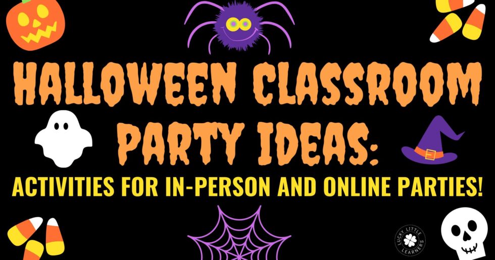 Halloween Classroom Party Ideas for In-Person & Online - Lucky Little ...