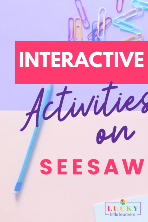 How to Use Digital Math and Literacy Centers on SeeSaw - Lucky Little ...