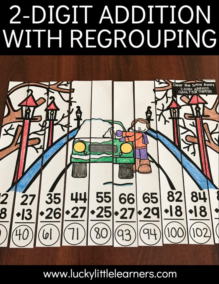 Activities for Practicing Two-Digit Addition - Lucky Little Learners