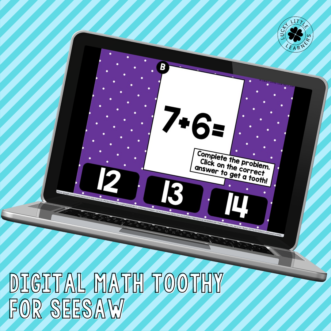 Digital Toothy on Seesaw - How to Assign - Lucky Little Learners