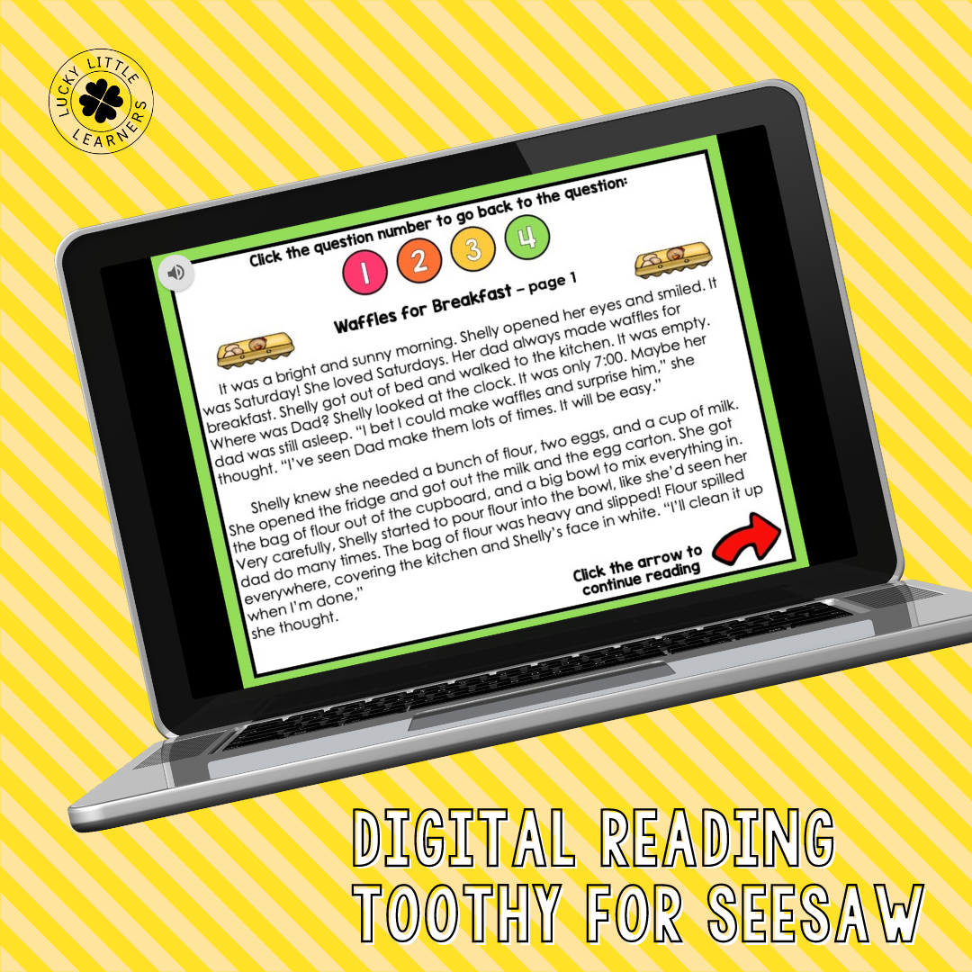 Digital Toothy on Seesaw - How to Assign - Lucky Little Learners