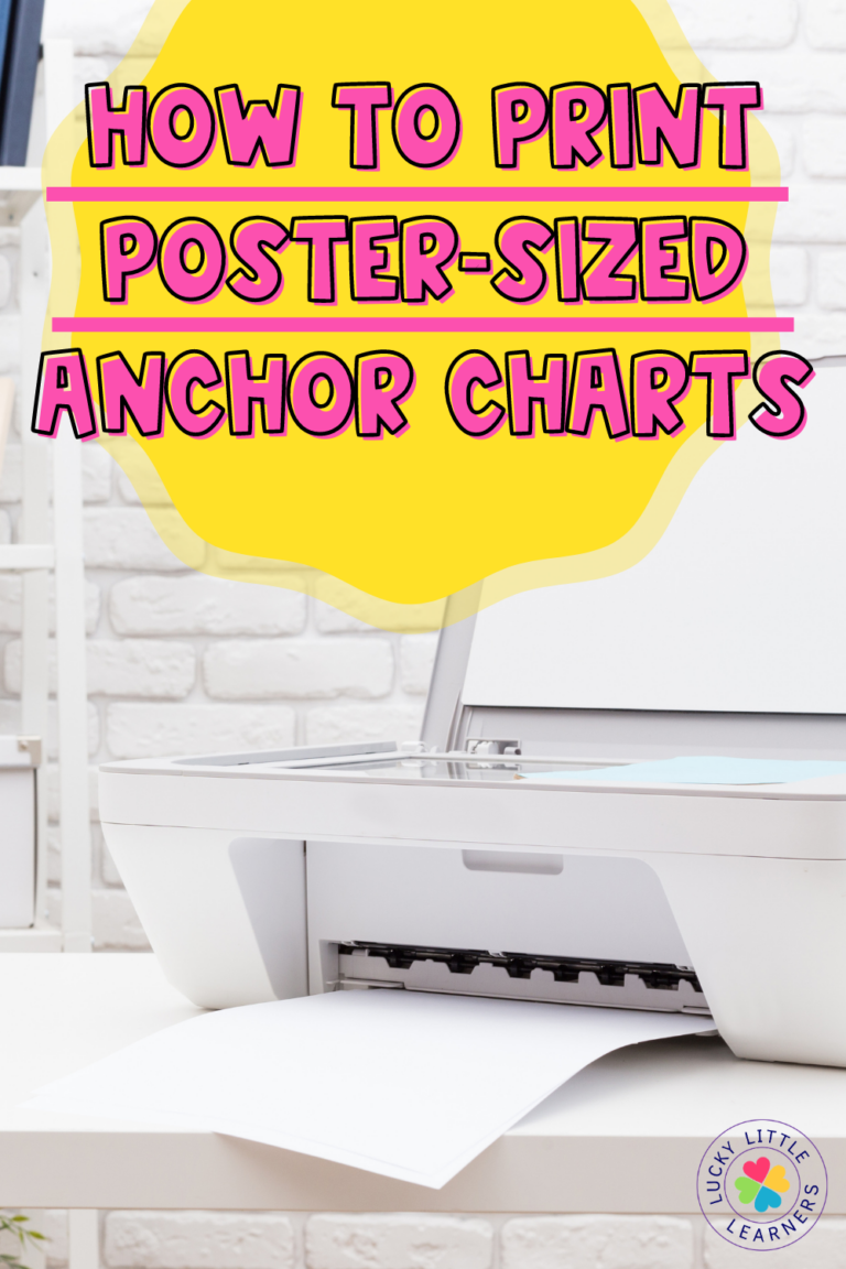 How to Print Poster-Sized Anchor Charts - Lucky Little Learners