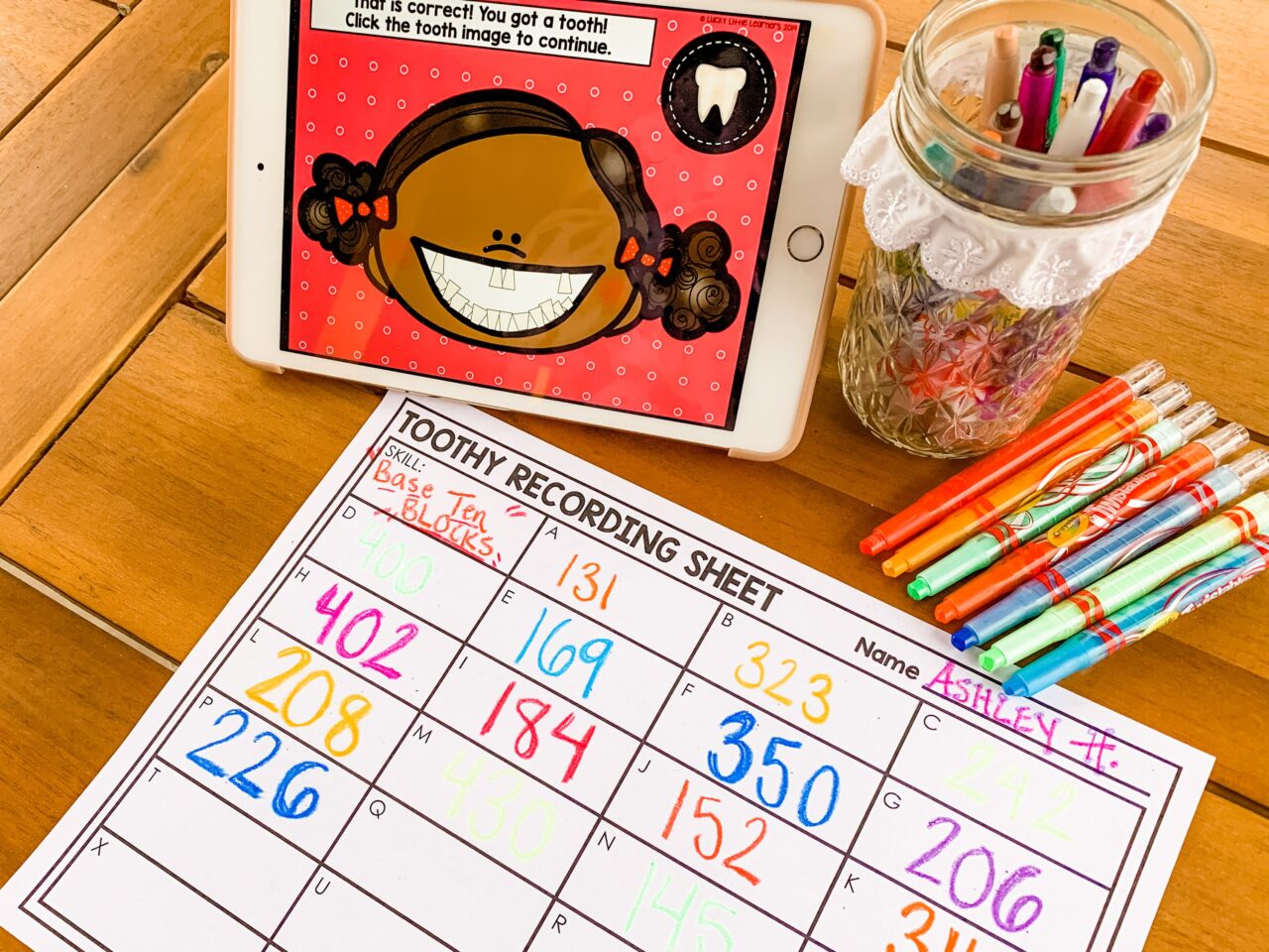 Using Digital Math Toothy for Math Fact Practice - Lucky Little Learners