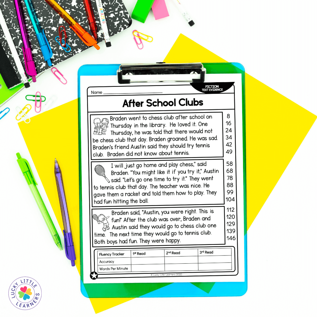 Ideas to Help With Teaching Text Evidence - Lucky Little Learners