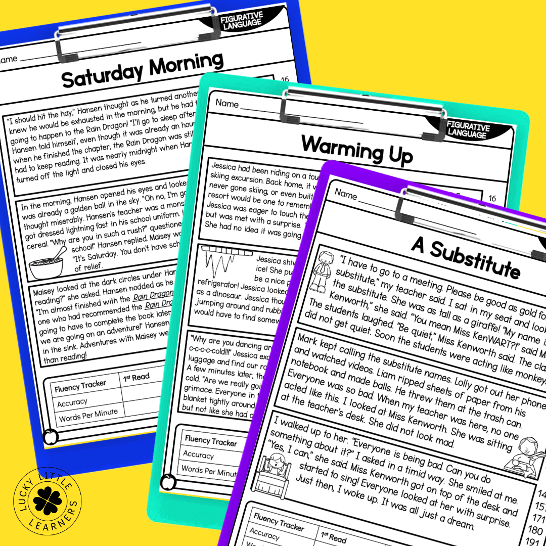 Printable Passages With Figurative Language