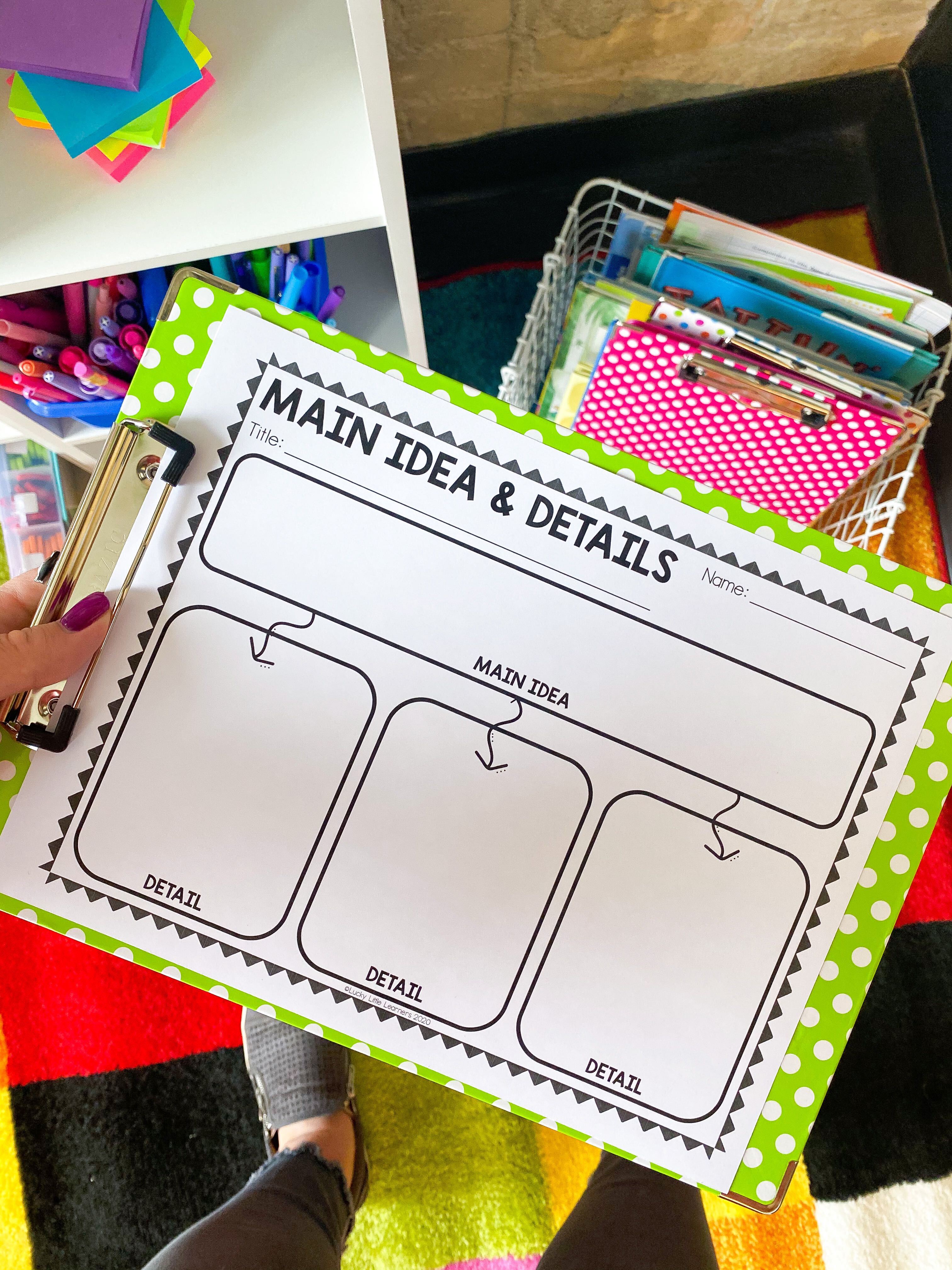 How to Use the 5 Ws to Get to the Main Idea - Lucky Little Learners