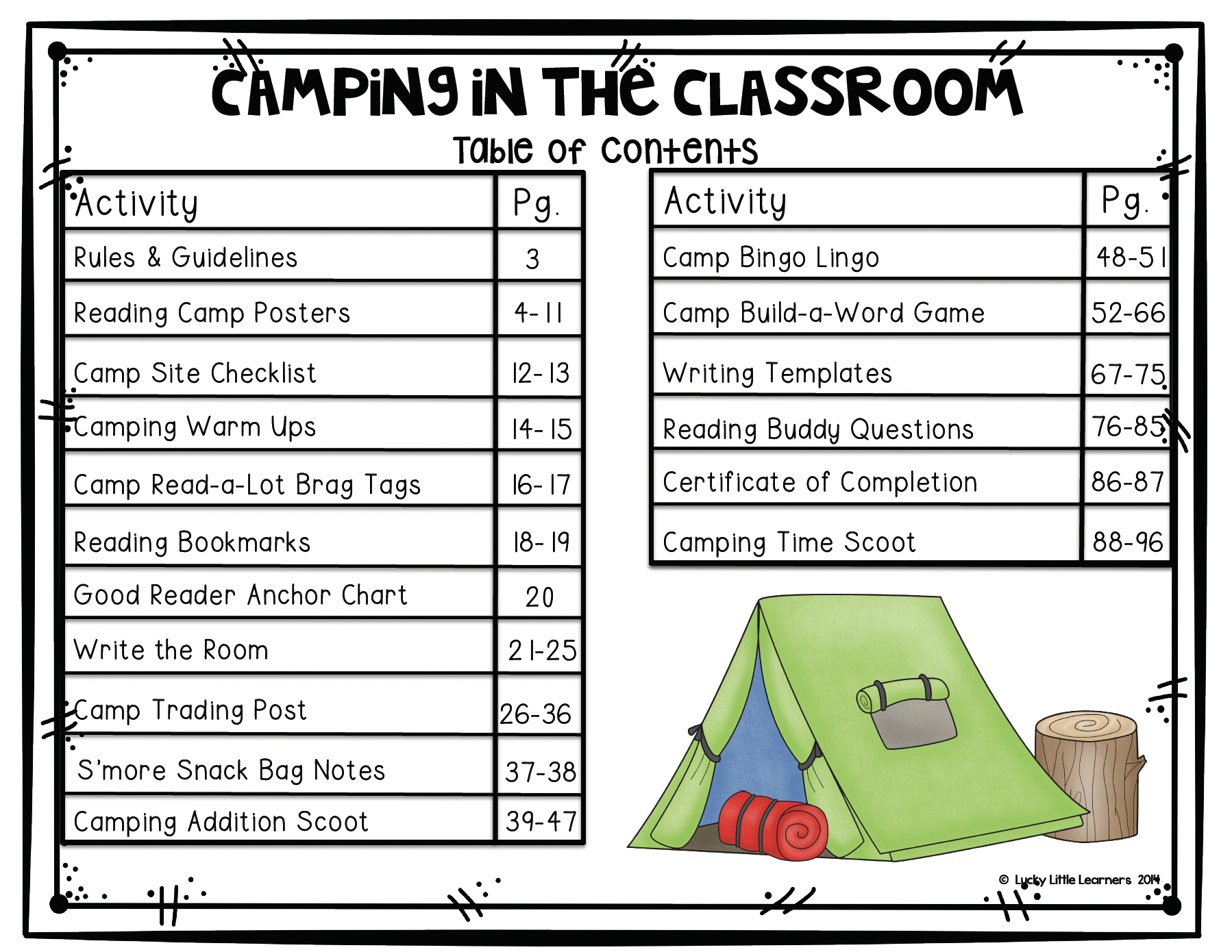 Camp Read-a-Lot: Social Distancing Style - Lucky Little Learners