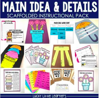 How to Use the 5 Ws to Get to the Main Idea - Lucky Little Learners