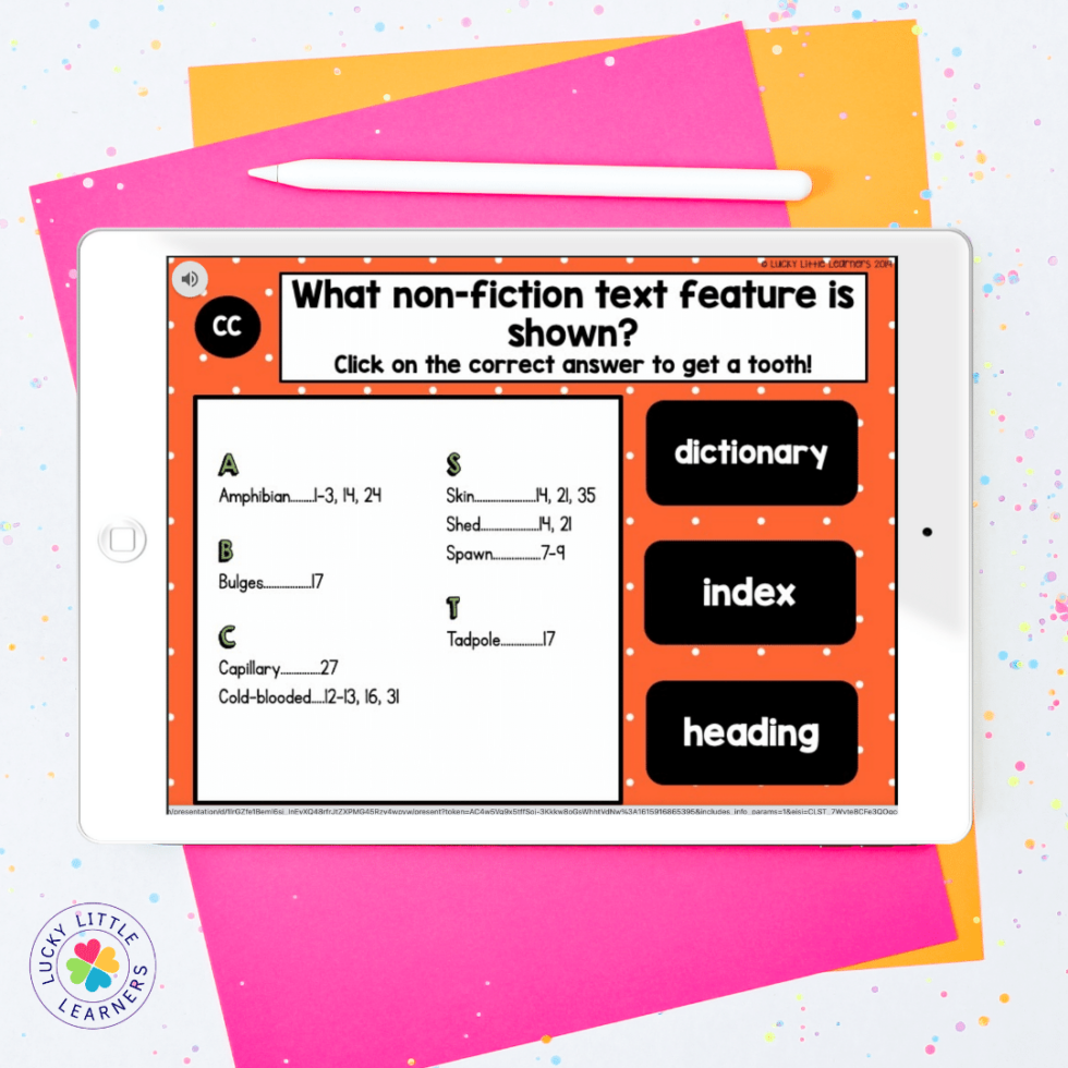 Top Teaching Resources: Nonfiction Text Features - Lucky Little Learners