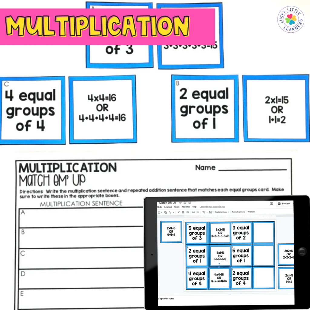 May Math Centers for 2nd Grade - Lucky Little Learners