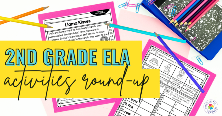 2nd Grade ELA Activities Round-Up - Lucky Little Learners