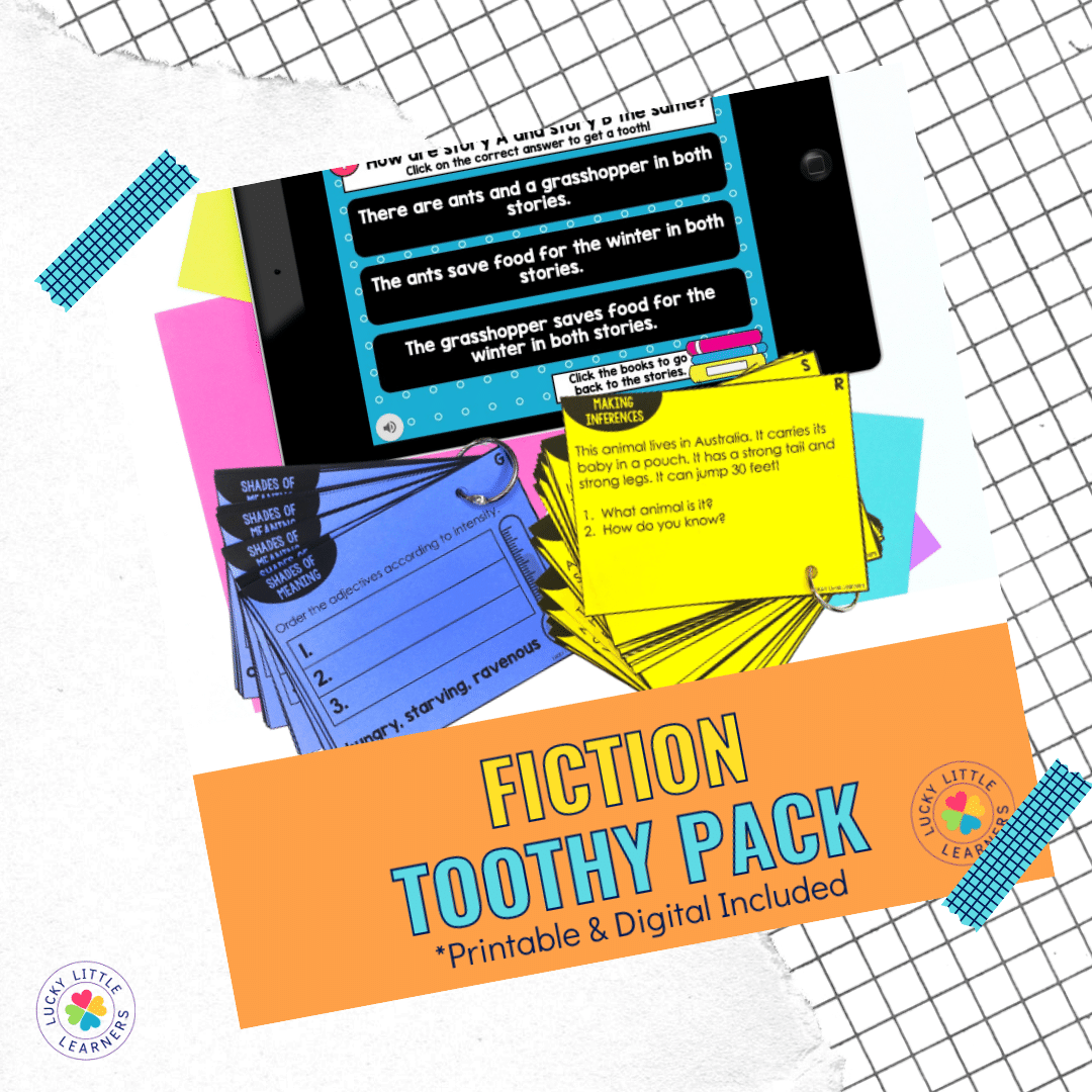 Teaching Summarizing With Fiction - Lucky Little Learners