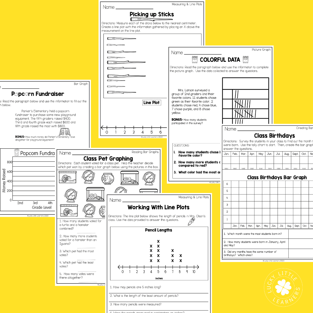 No Stress with These 2nd Grade Math Worksheets - Lucky Little Learners
