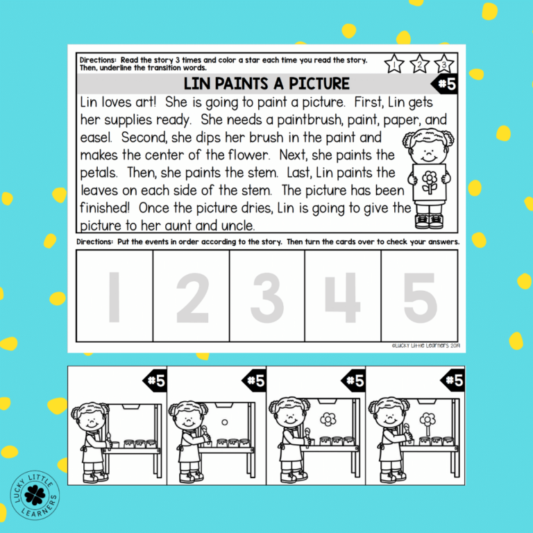 Teaching Sequencing - Lucky Little Learners